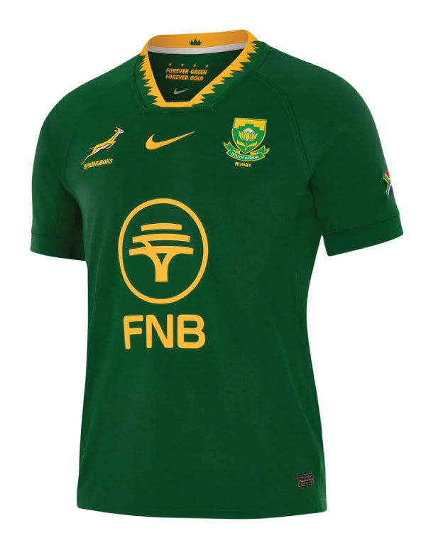 Nike Springboks 2025/26 Stadium Home Green Jersey | 50% Off + Free ...